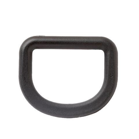 1 in Black Nylon D-Ring #5283 - Plastic D-Rings - Granat Industries, Inc.