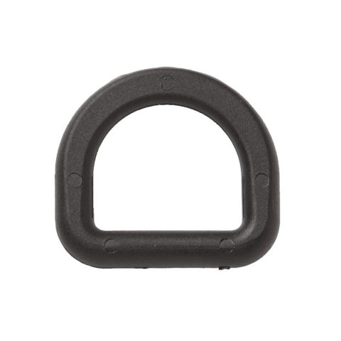 3/4 in Black Heavy Duty Nylon D-Ring - Plastic D-Rings - Granat ...